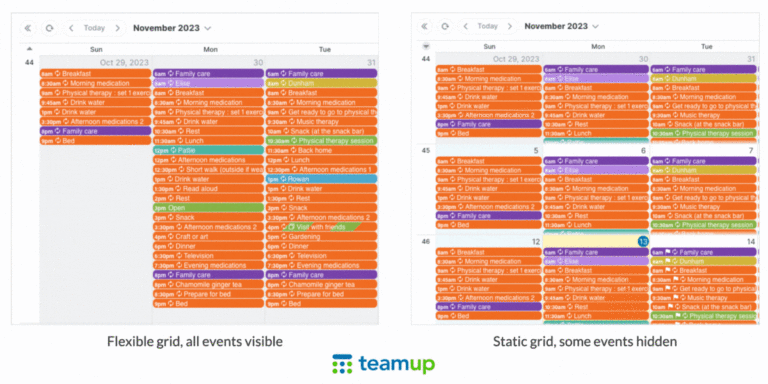 Multiple Week Calendar View: An Alternative to Monthly View