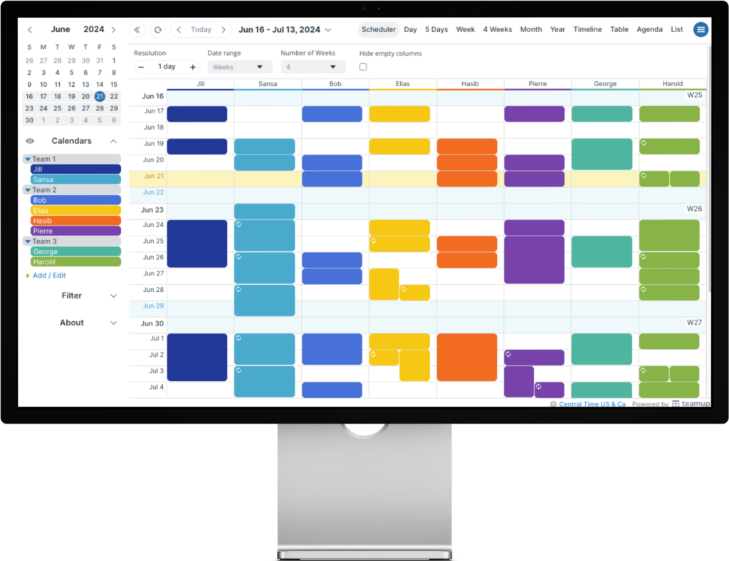 Comparing Schedules Made Easy with Scheduler View