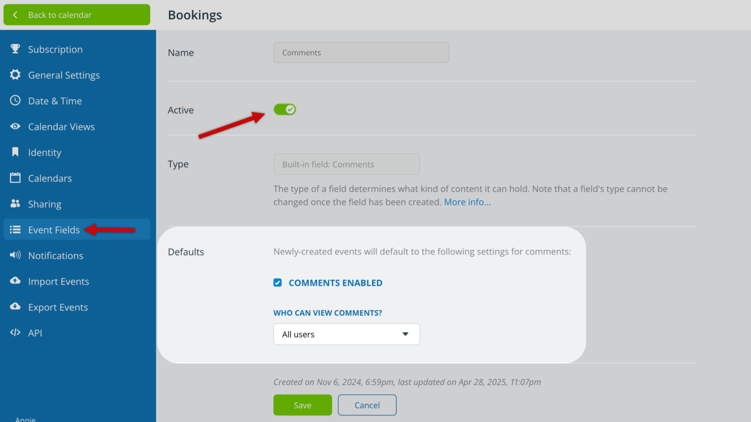 How to Use Event Comments with Teamup Calendar