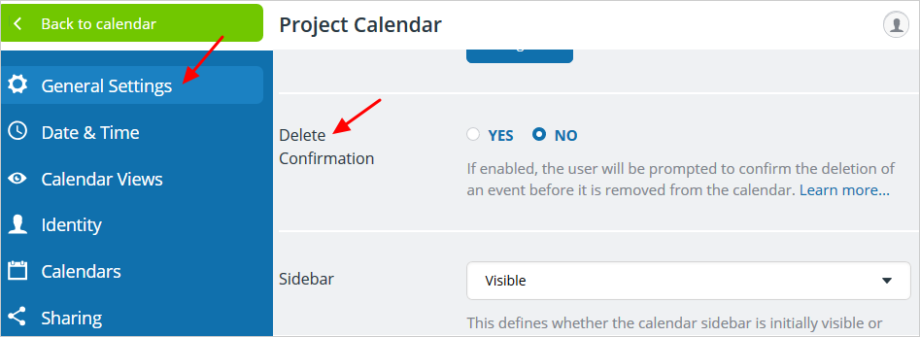 How Event Delete Confirmation Works on Teamup Calendar