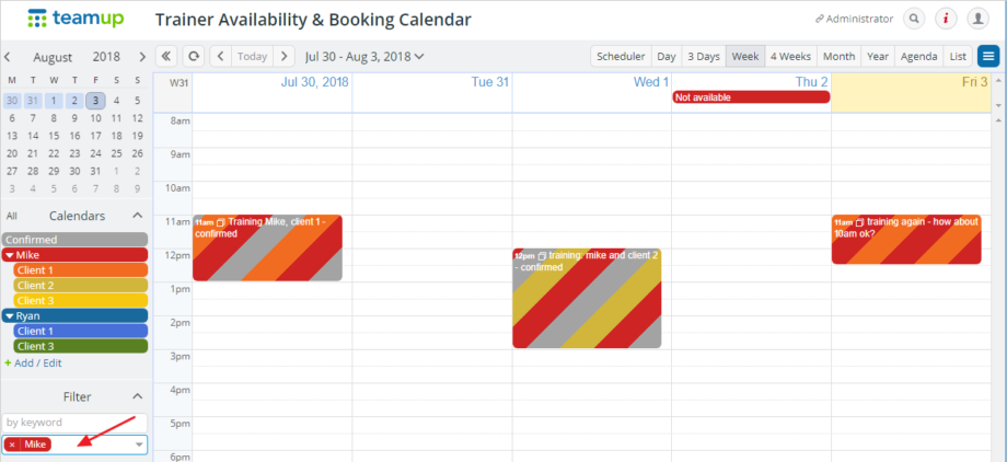 How to Filter Calendar Events