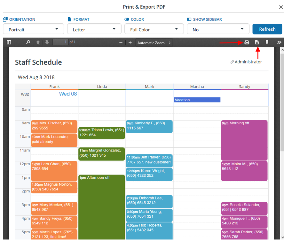 Print a Calendar with Ease Using the PDF Generator
