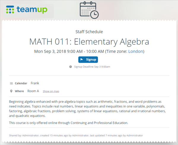 Simplify Event Management: Enable Event Signups on Your Teamup Calendar