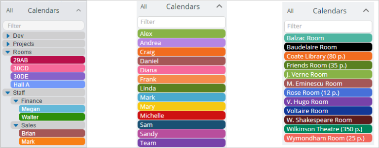Creating and Managing Color-Coded Sub-Calendars