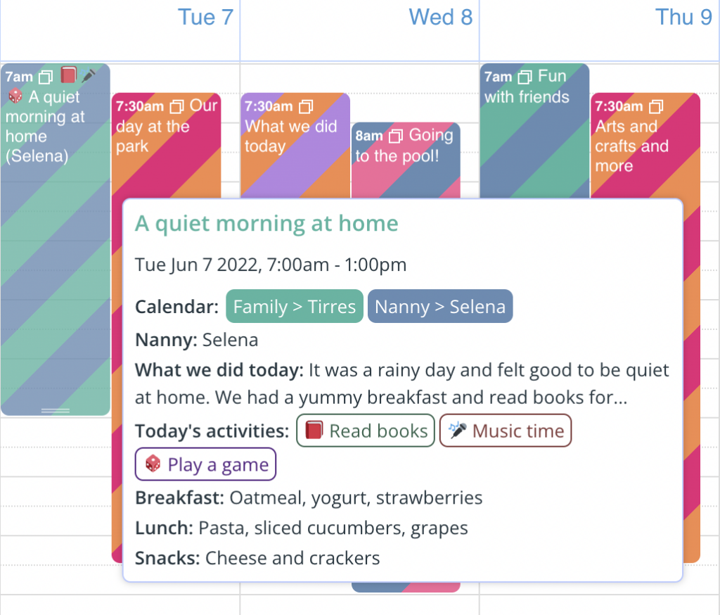 How to Use Teamup as a Nanny Journal for a Nanny Service