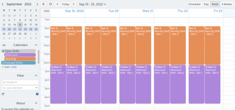 How to Let Volunteers Schedule their own Hours with Teamup